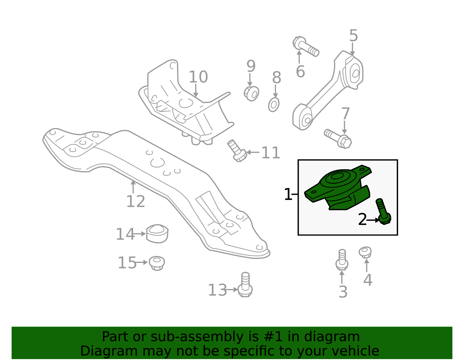 41022FJ010 - High-Quality Engine Mount for AutoNation Parts