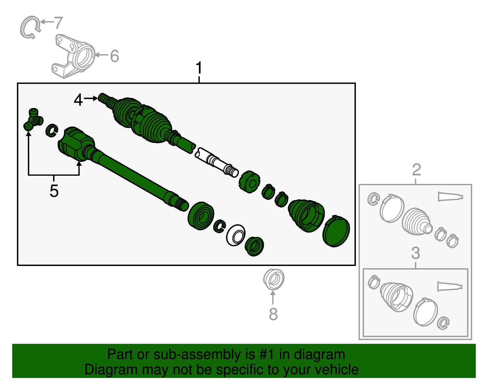 2012-2017 Toyota Camry Axle Assembly 43420-06812 | OEM Parts Online