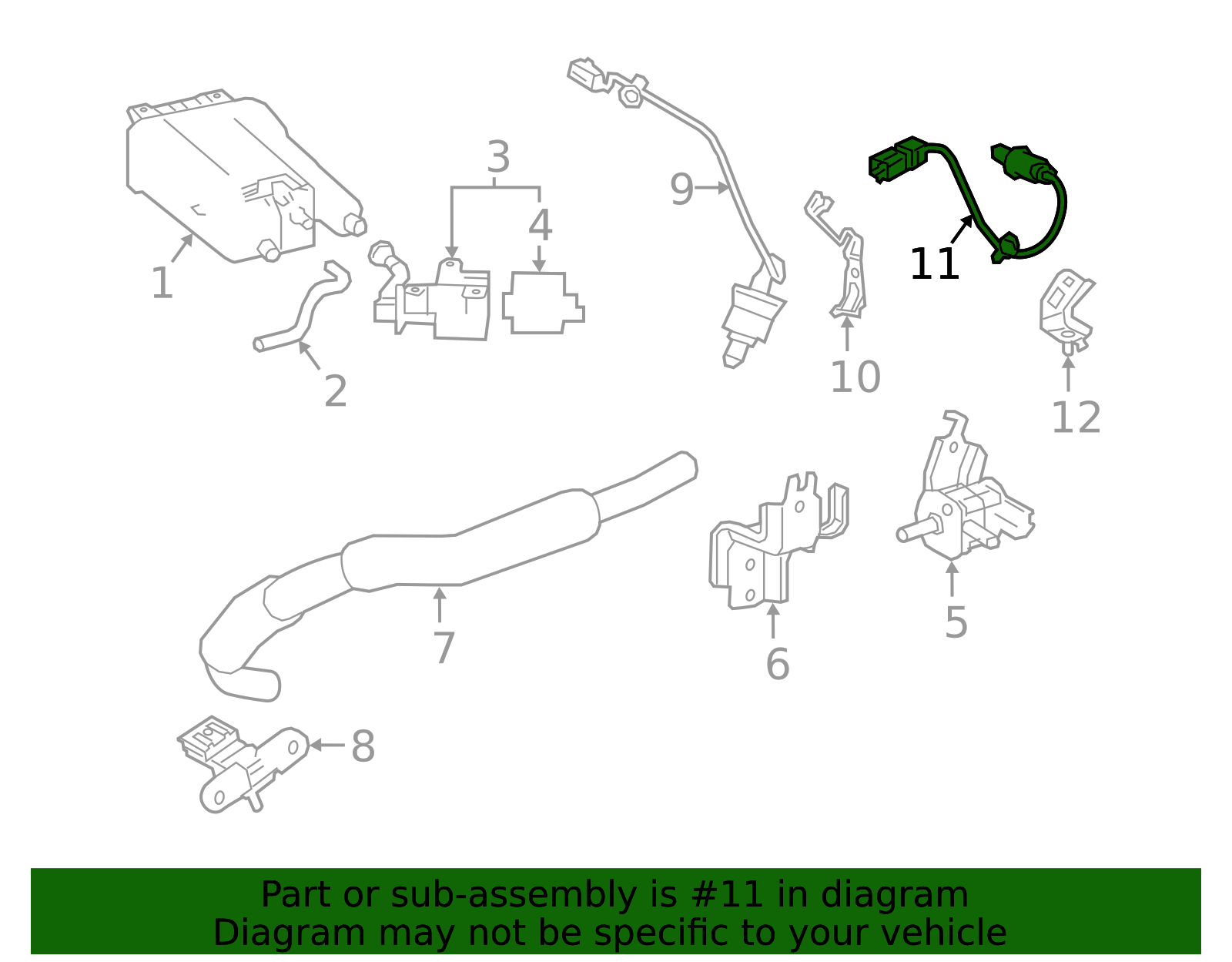89467-06280 - Oxygen Sensor - 2019-2025 Toyota | OEM Genuine Toyota Parts