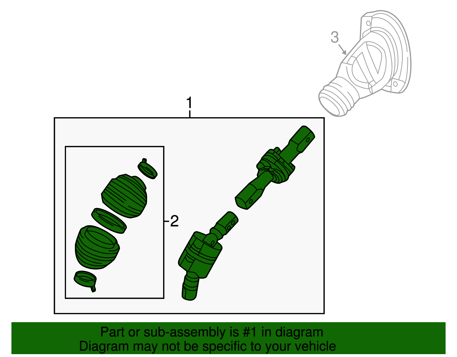 2015-2020 GM Intermediate Steering Shaft 84321748 GM | GMPartsDirect.com
