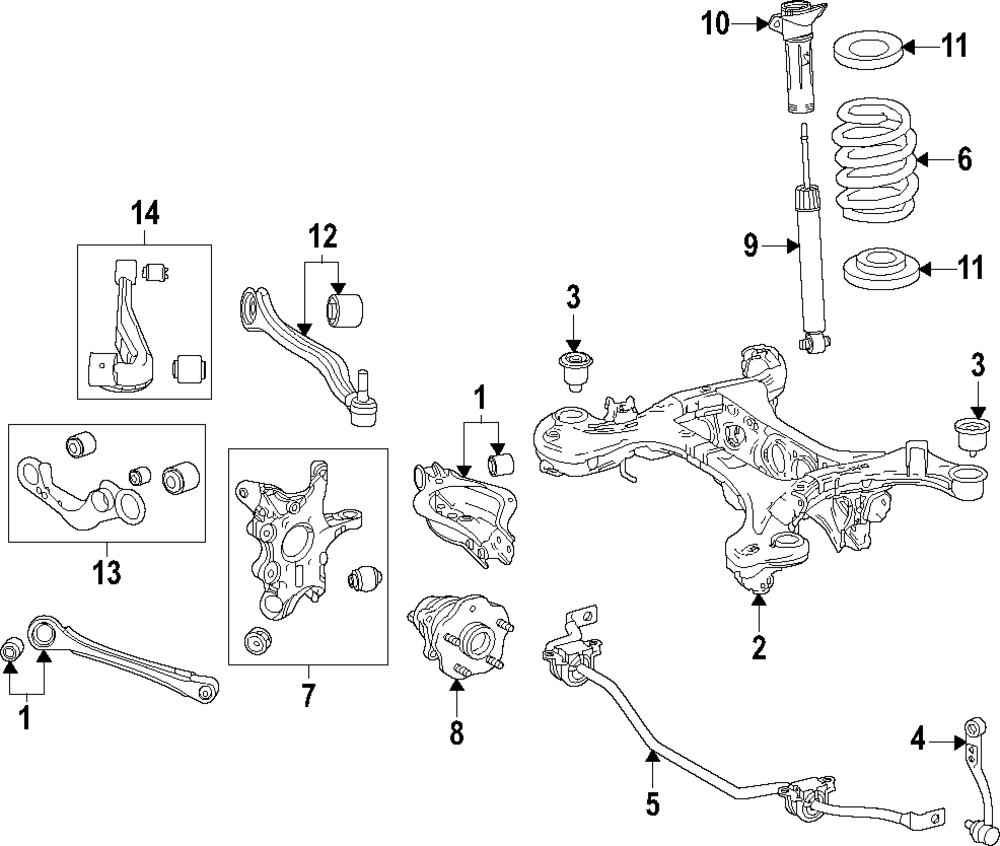 48530-8Z273 - Shock Absorber - 2024-2025 Toyota Grand Highlander | OEM ...