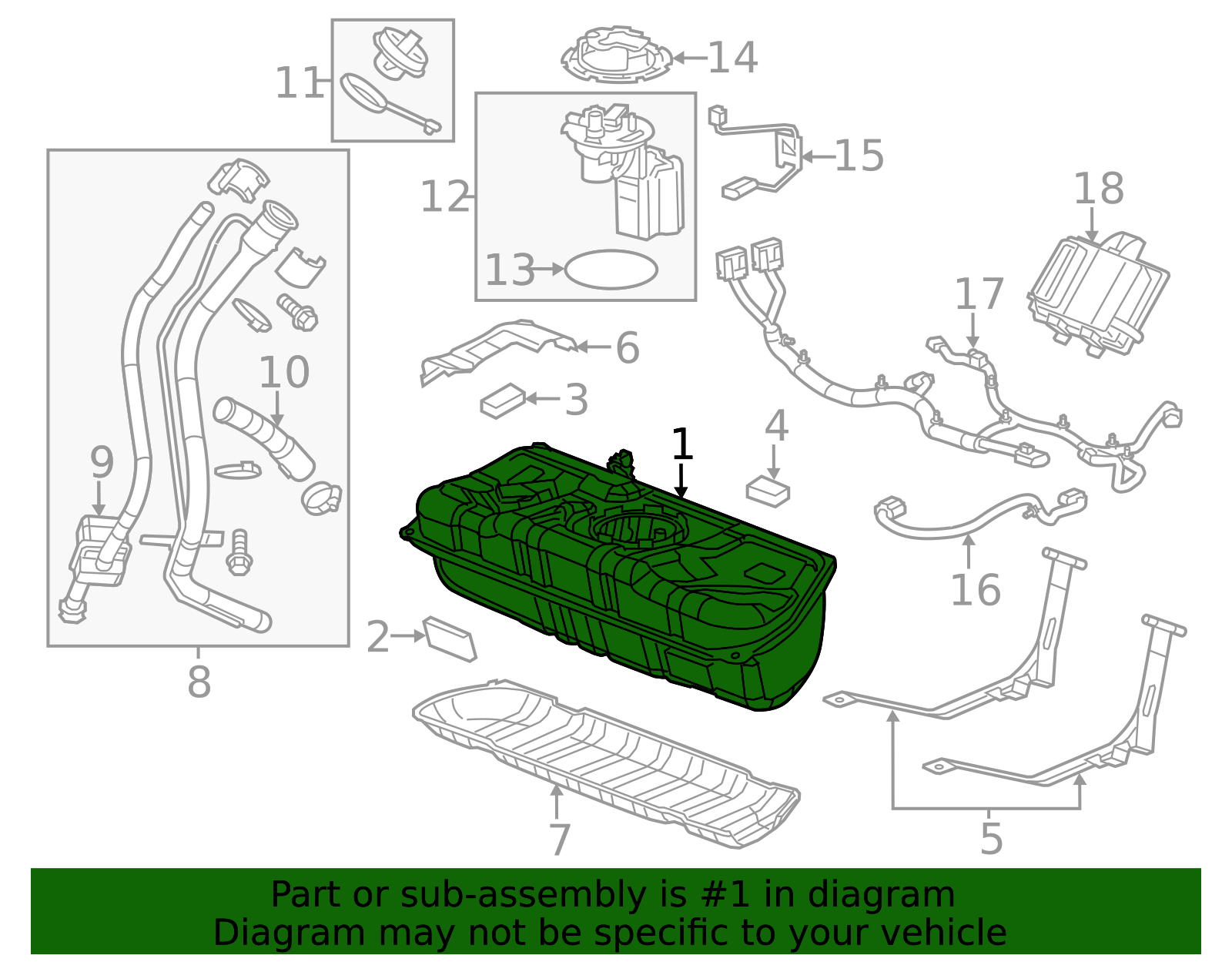 84359314 - 2011-2017 GM - Fuel Tank | My GM Part
