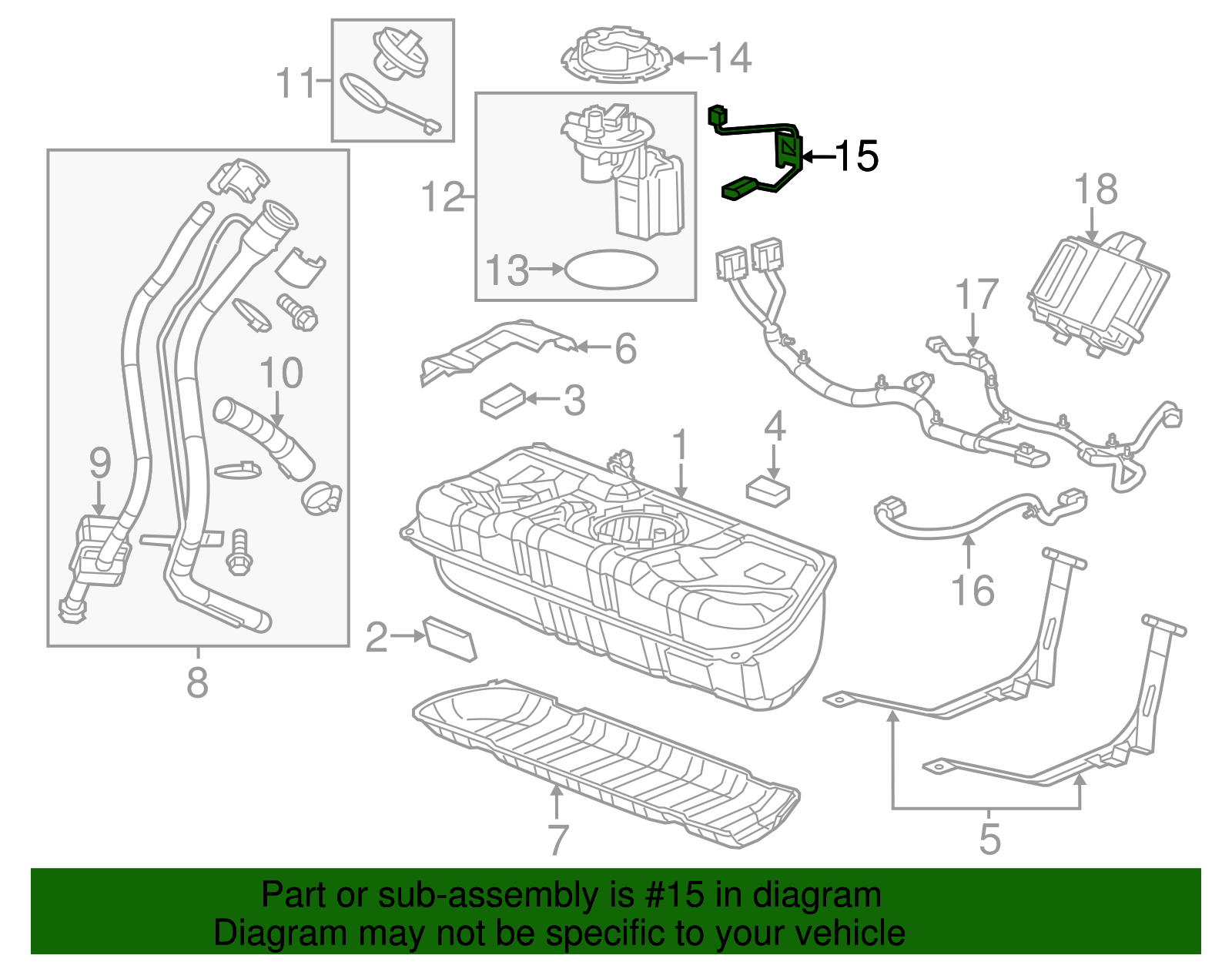 2013-2016 GM Fuel Level Sensor 13595836 | Capital Chevy Parts