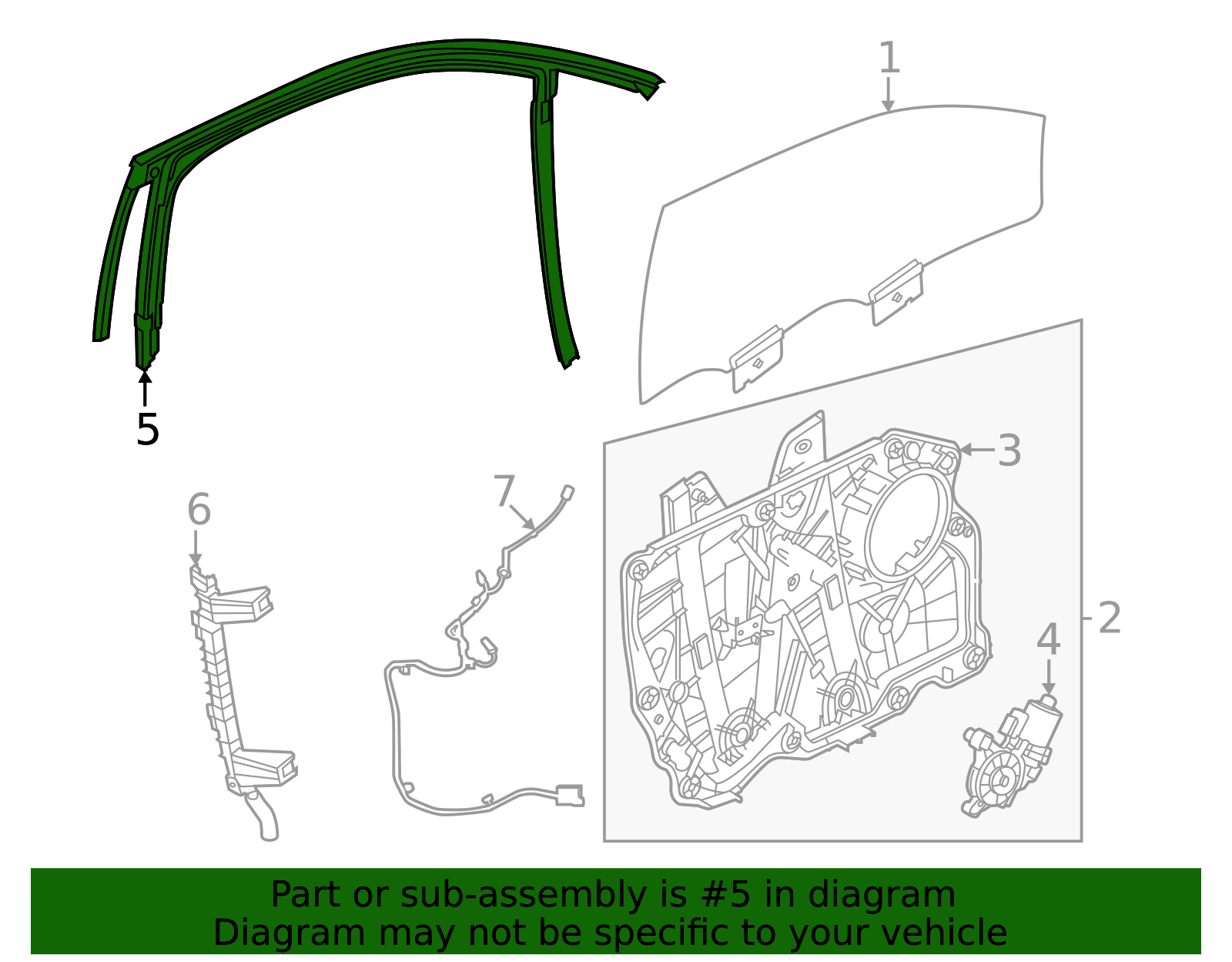 LJ8Z-5821596-C - Seal - 2021-2025 Ford Mustang Mach-E | Lasco Auto Parts