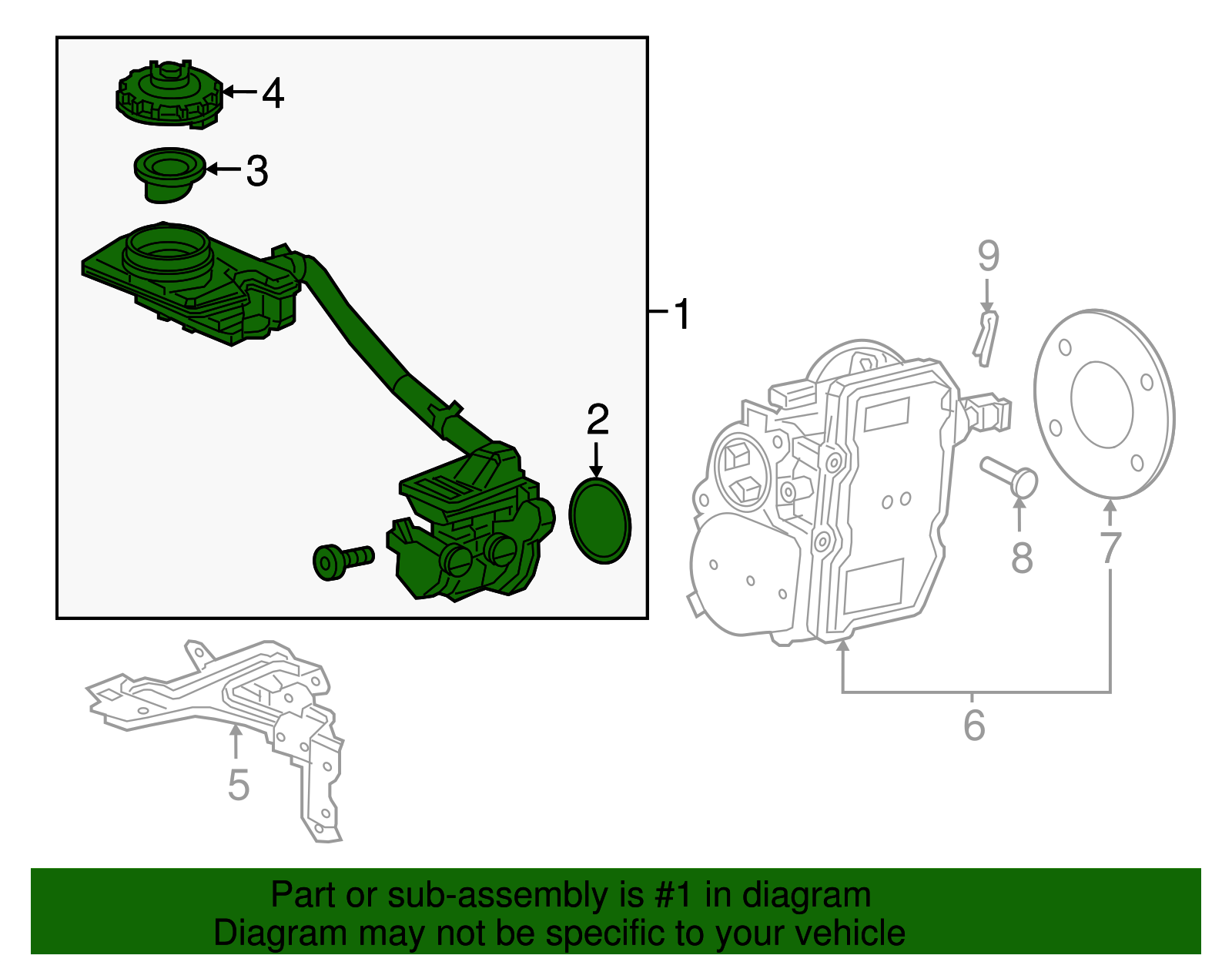 01462-TLA-A00 - 2017-2019 Honda CR-V - Master Cylinder Set (Coo ...