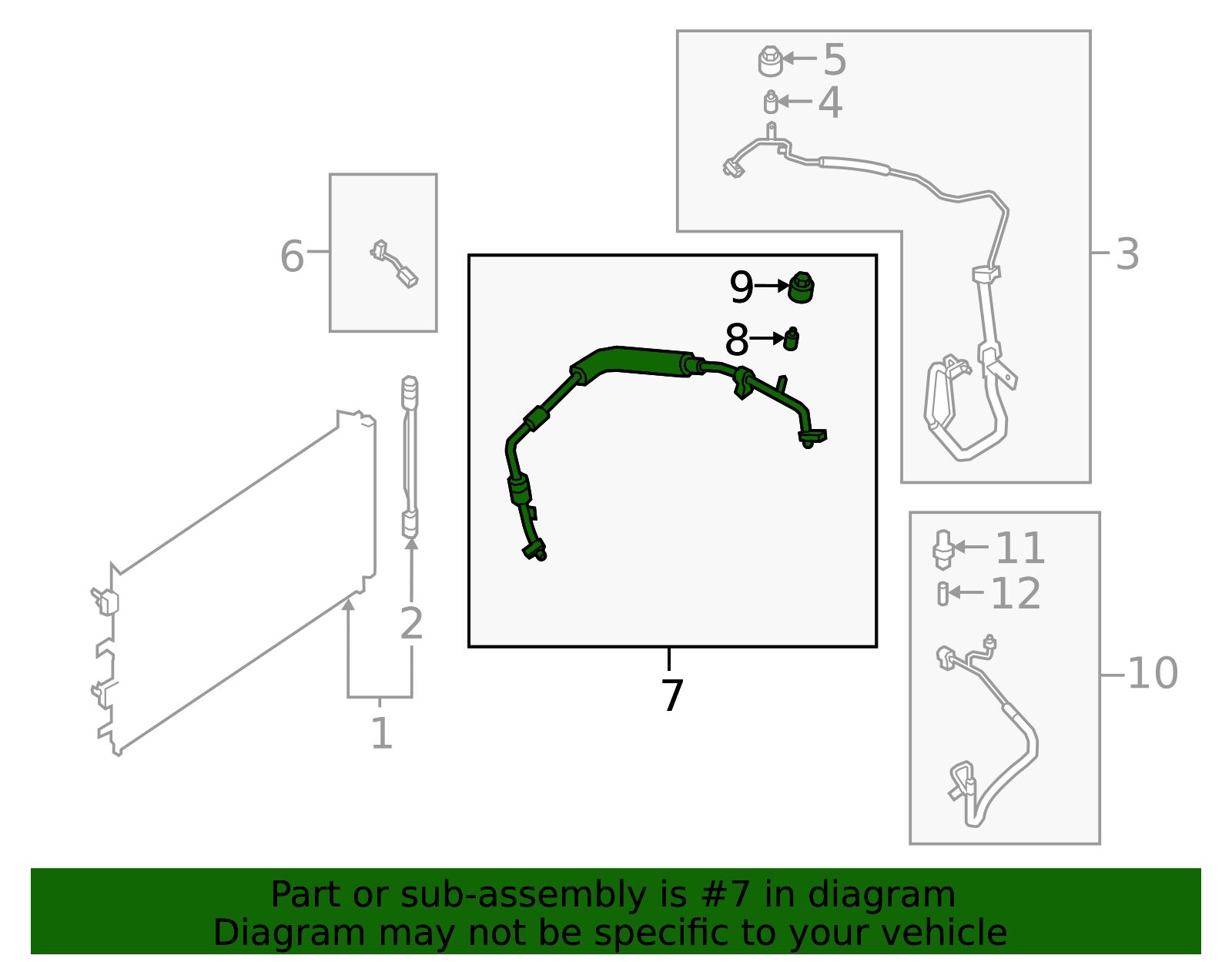 Genuine OEM Ford Part - AC Line LX6Z-19D742-V | Genuine OEM Ford Parts ...