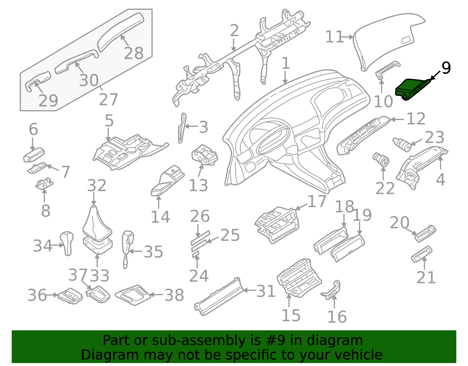 51458226569 - Compartment Box (51-45-8-226-569) | BMW of South Atlanta ...