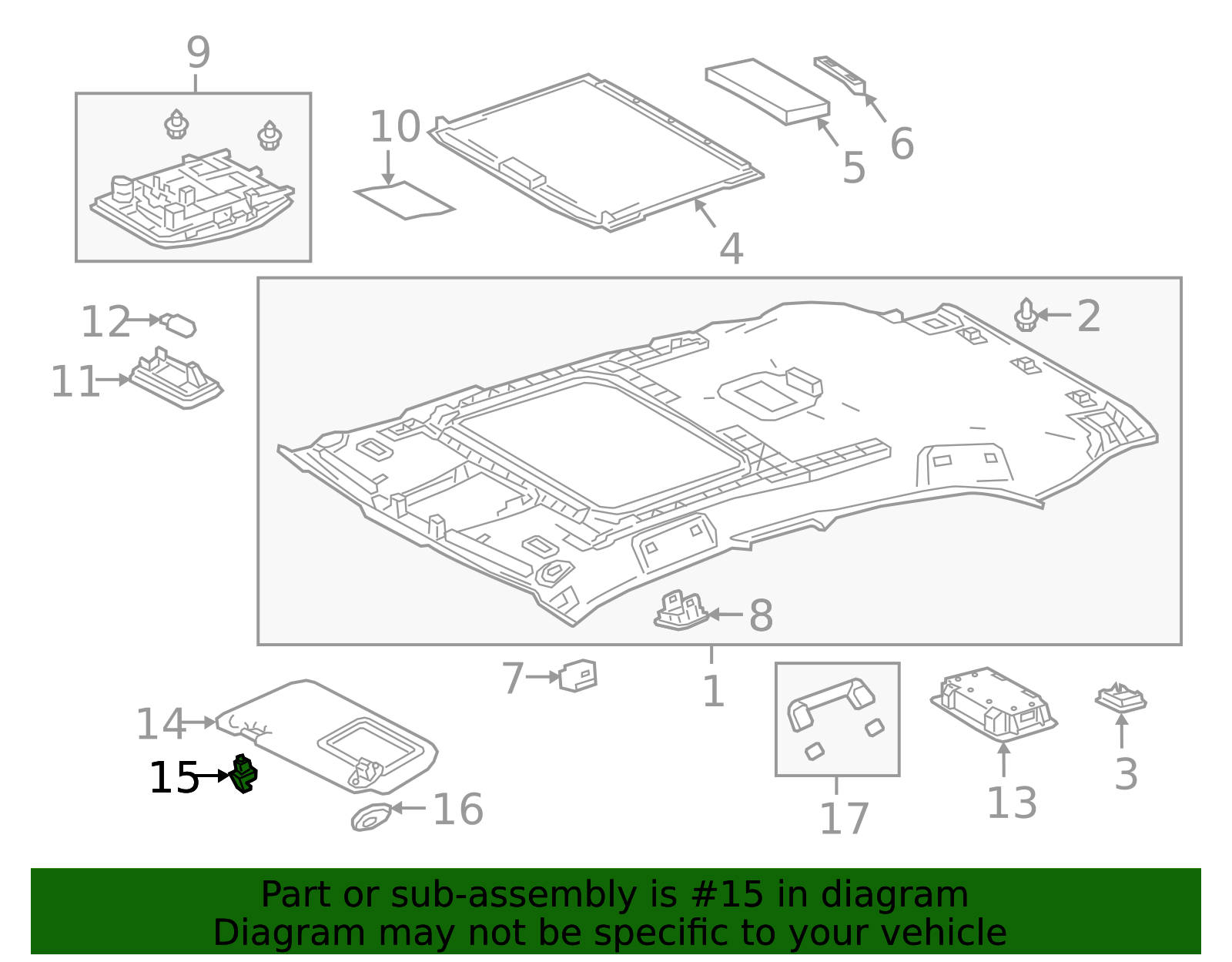 74348-47010-A1 - 2019-2024 Lexus - Sun-Visor Holder | My L Parts