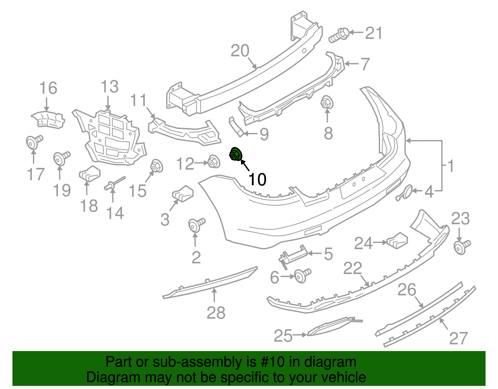 2005-2024 Porsche | Ft Fender Liner U-Nut | N-912-425-01 | OEM Vehicle ...