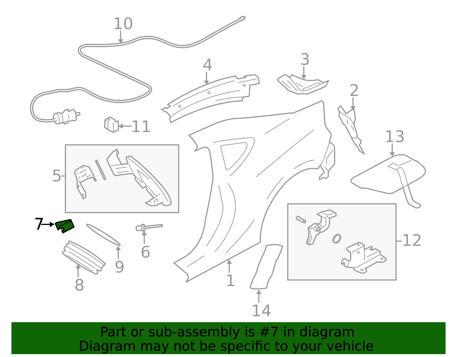 SU003-01474 - Fuel Door Spring 2013-2020 Toyota | Toyota Marin Parts