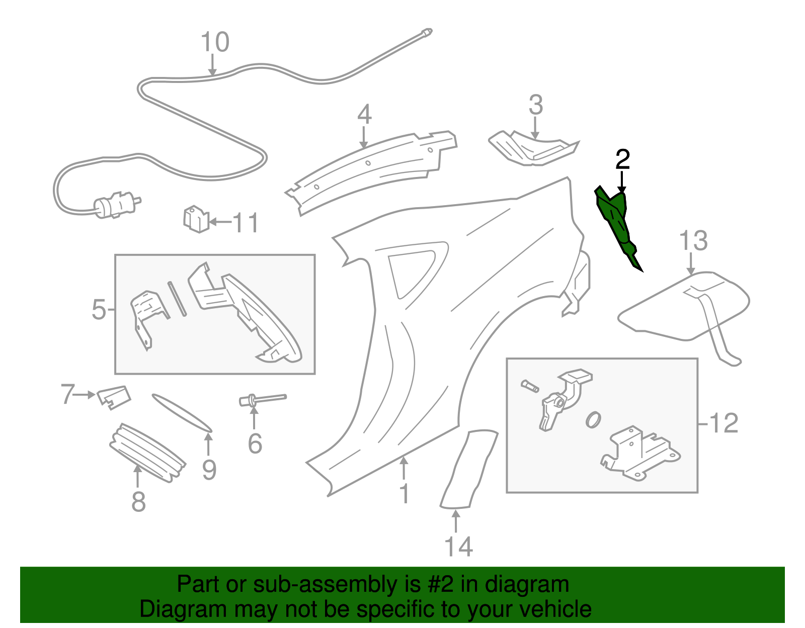2013-2020 Toyota Tail Lamp Pocket SU003-01268 | Toyota San Diego Parts