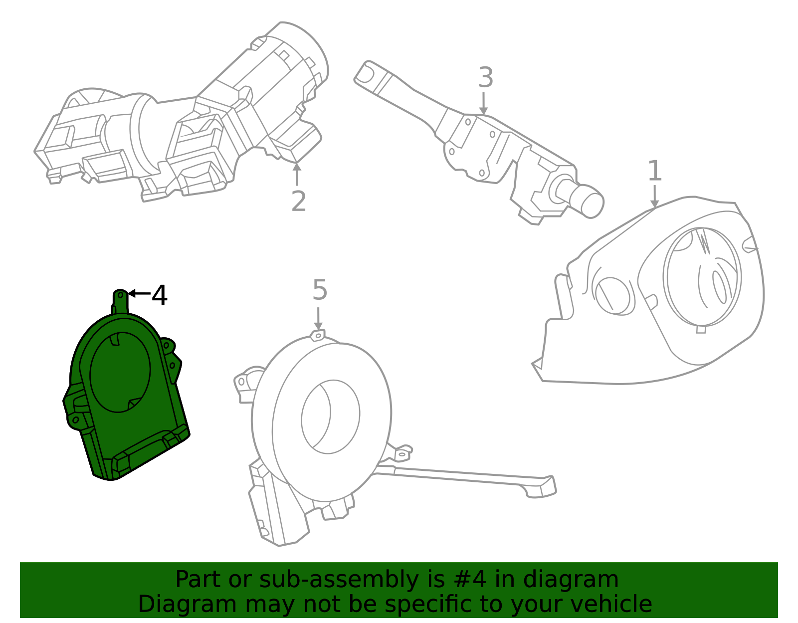2018-2025 Nissan Angle Sensor 47945-HP50A | TascaParts.com