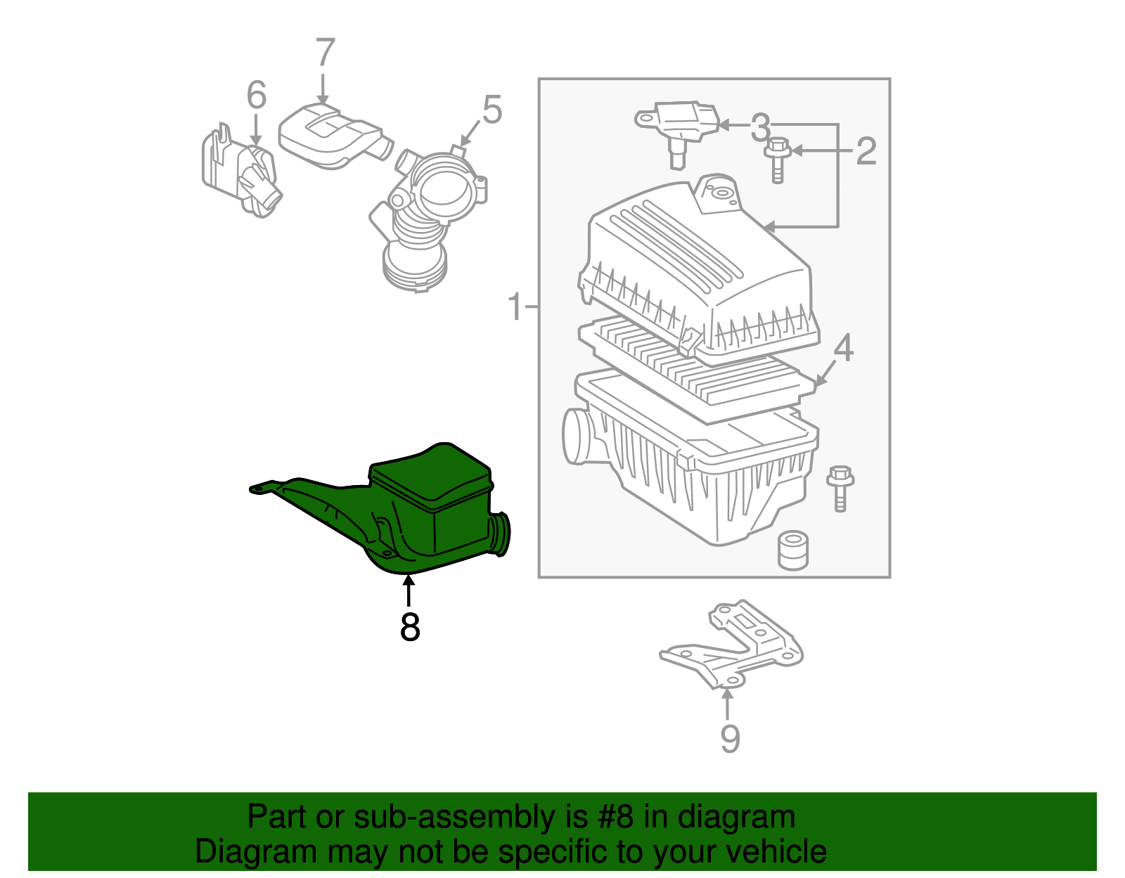 2010-2011 Toyota Camry Air Inlet Assembly 17750-36010 | OEM Parts Online