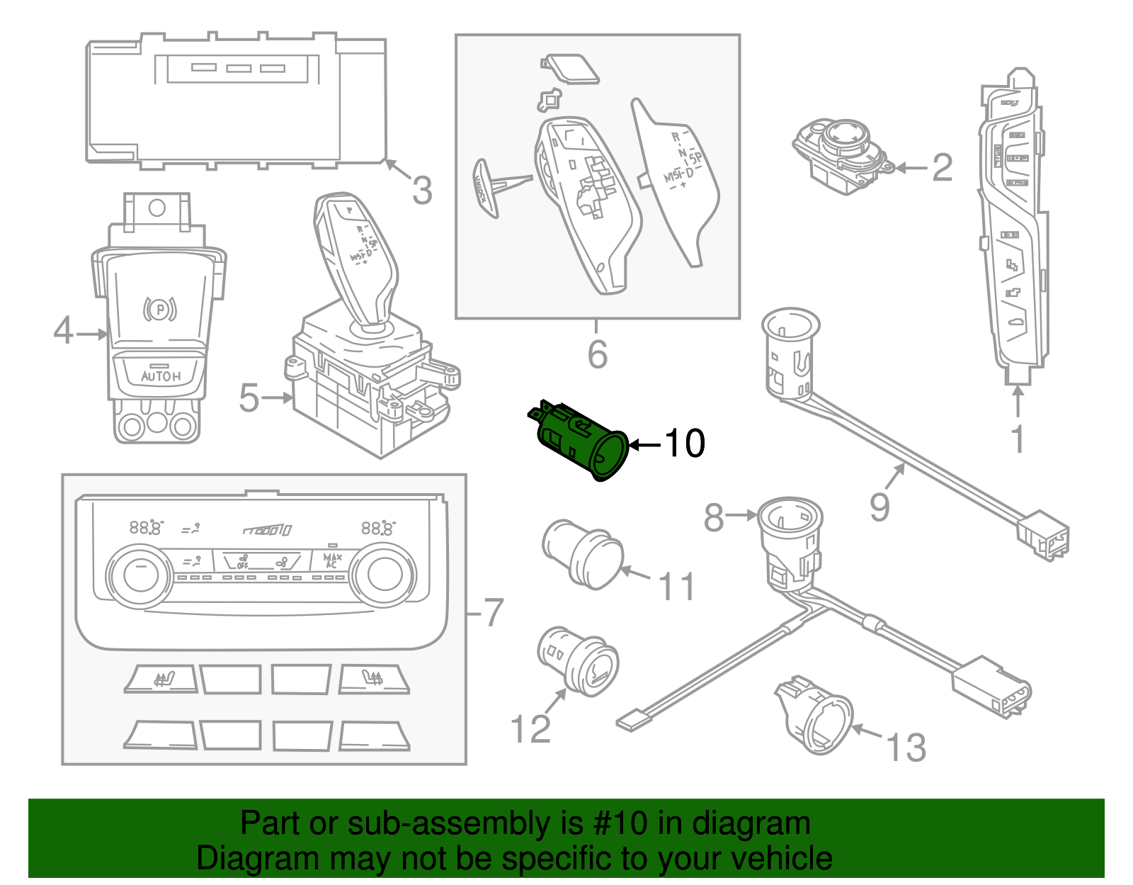 BMW 2011-2022 BMW Power Outlet 61-34-6-973-035 | BMW AutoNation Parts