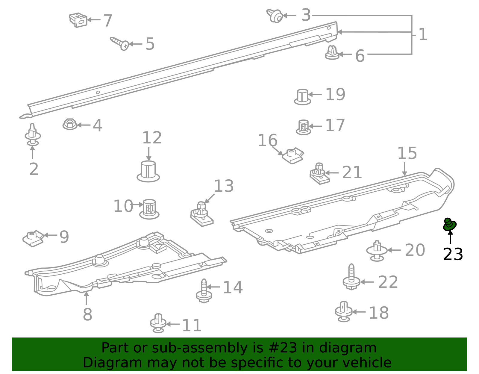 77512-47030 - Floor Pan Splash Shield Bracket 2016-2025 Toyota | Parts ...