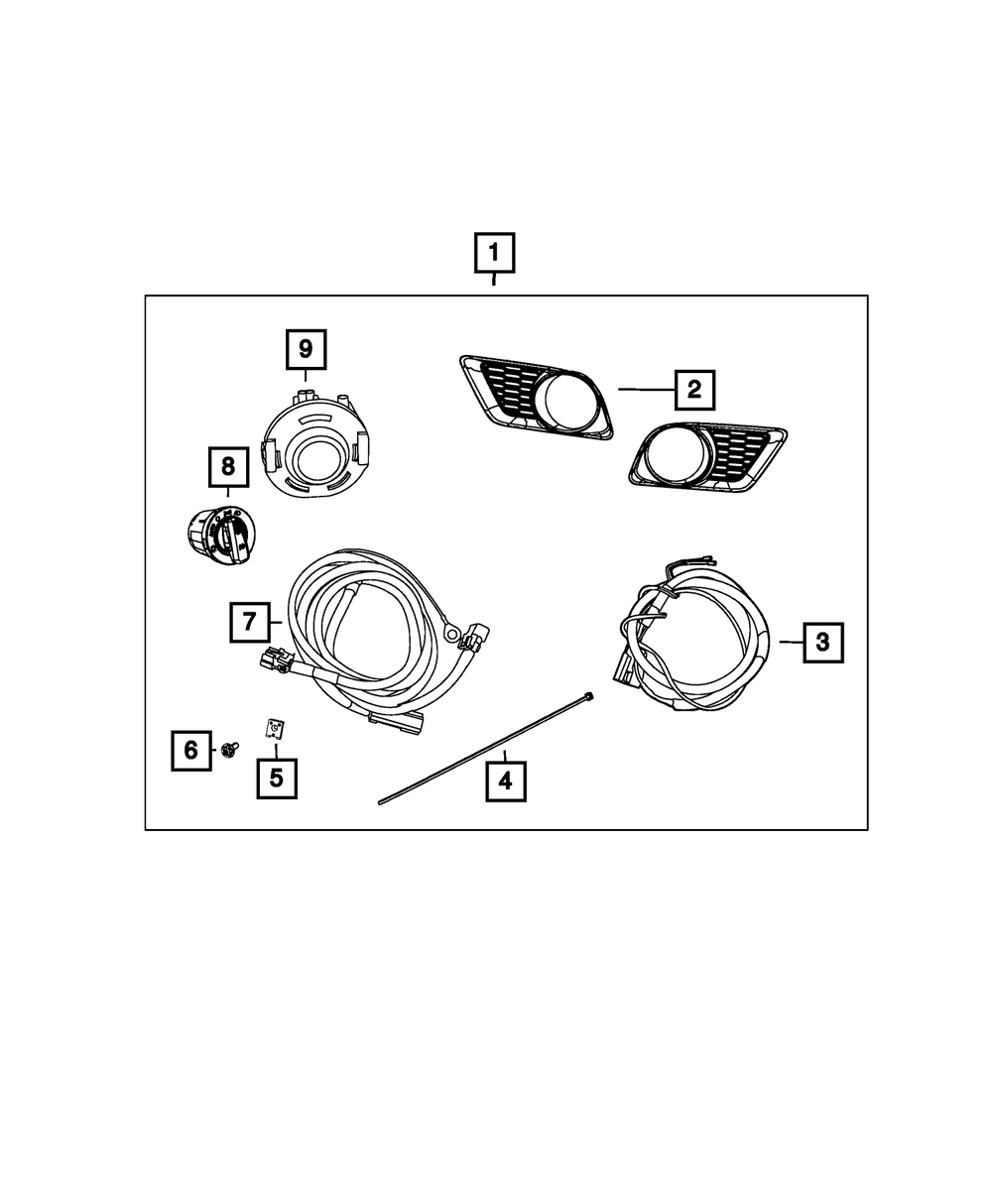 82214427AC - Fog Light Kit The Official Mopar eStore