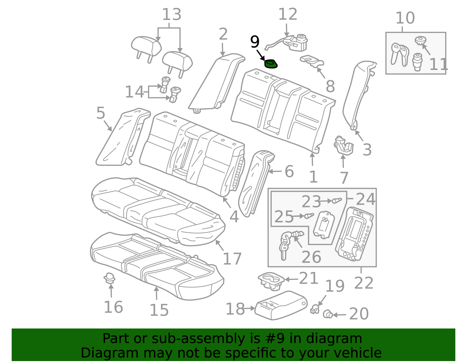 2003-2007 Honda Accord Seat Belt Guide 82127-S84-A01ZE | Honda Factory ...