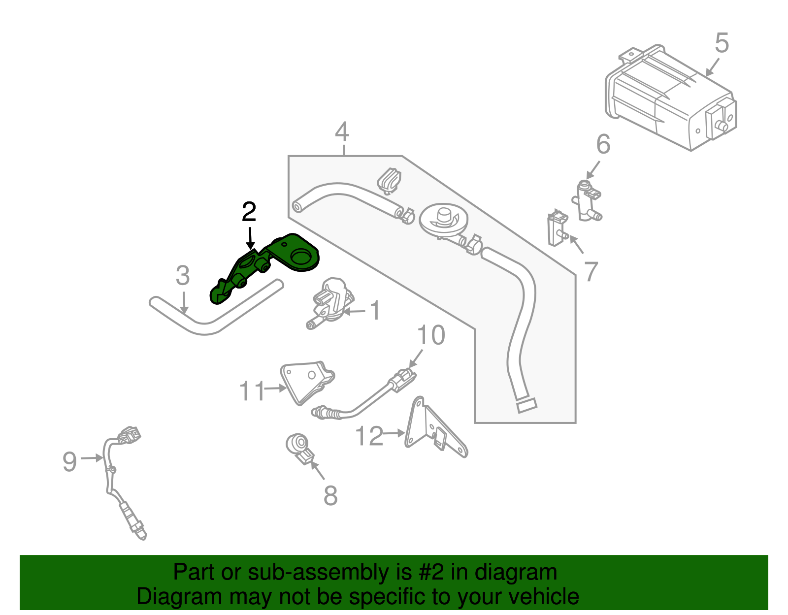 2007-2010 Infiniti QX56 Purge Valve Bracket 14957-ZE00A | INFINITI OF ...