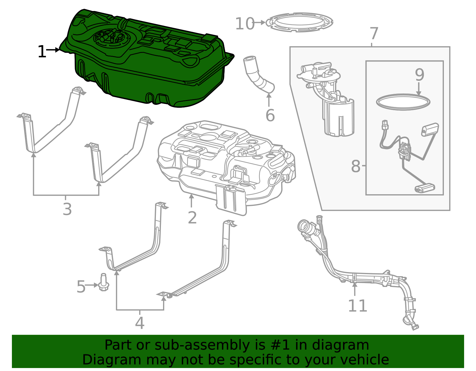 2017-2025 Chrysler Fuel Tank 68320183AC | Mopar Parts Canada