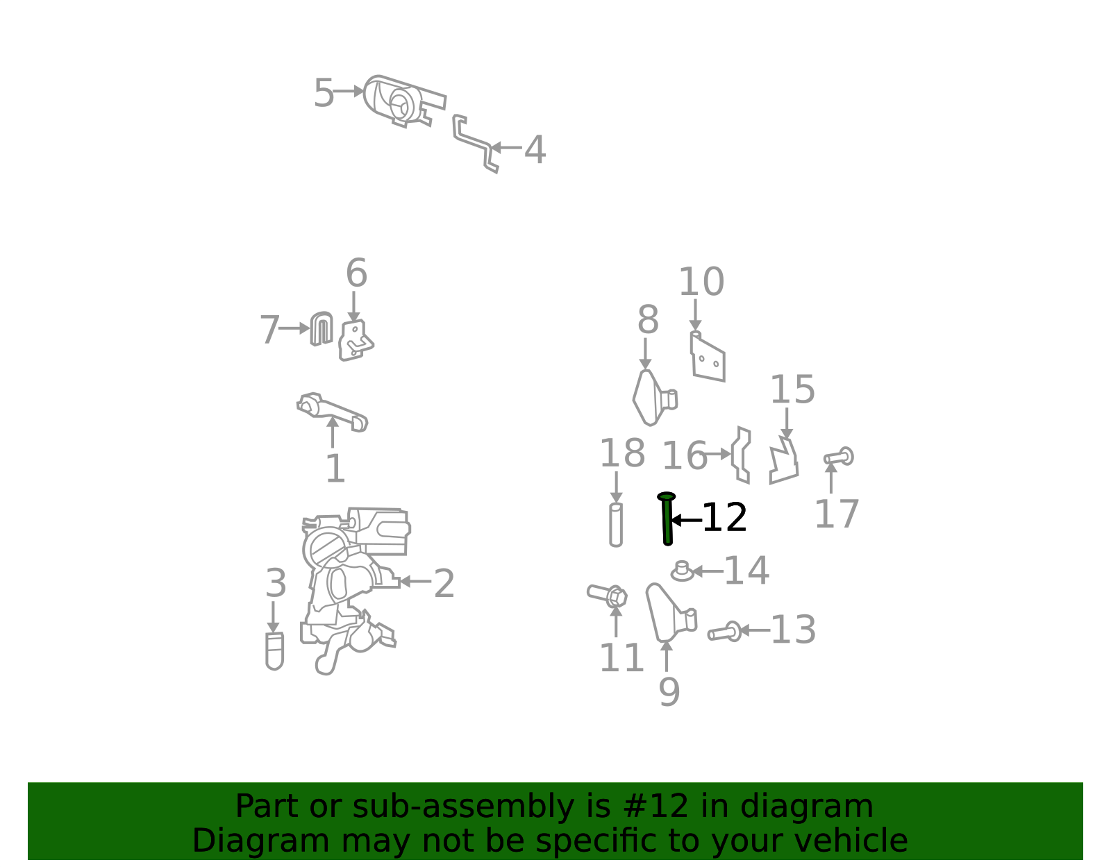 55395702AE - Door Hinge Pin 2007-2018 Jeep | Canada Mopar Parts