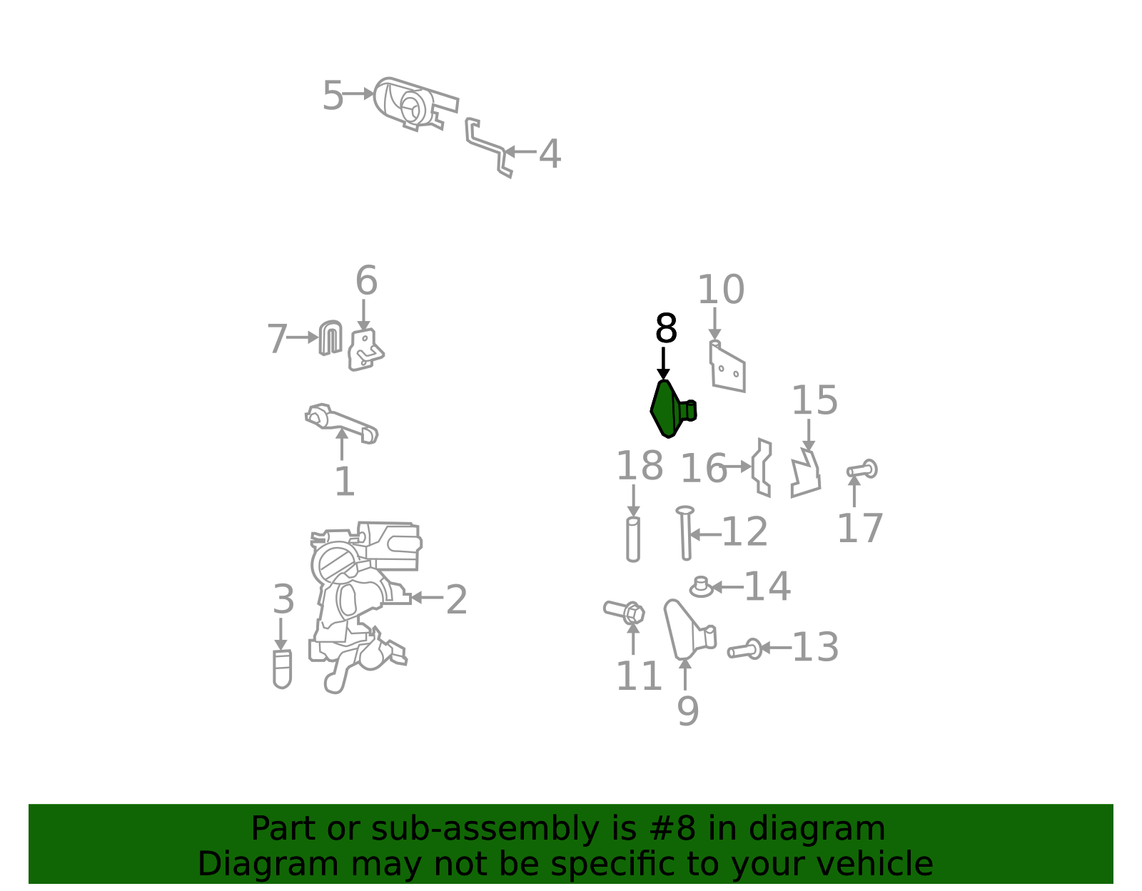 2007-2018 Jeep Hinge 55395386AF | Mopar Parts Canada