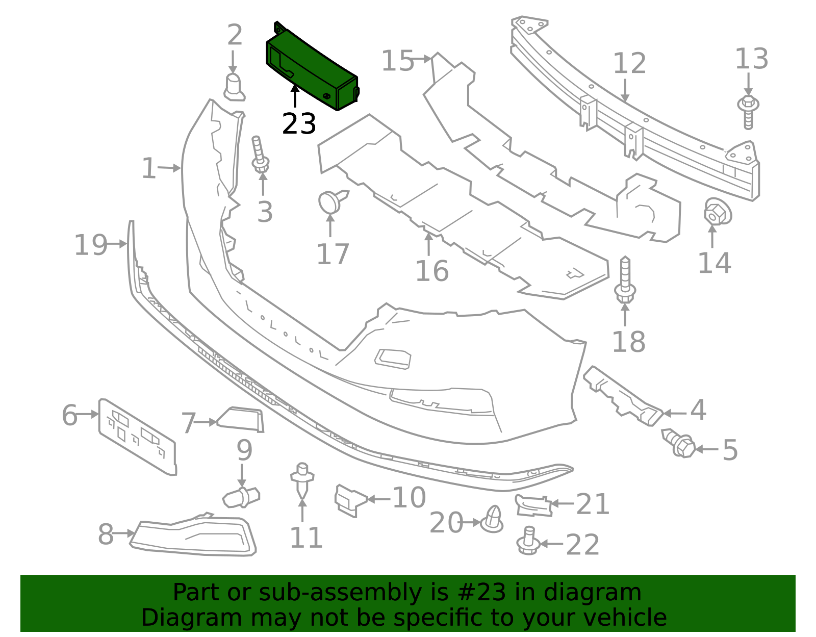 62090-5SA0C - Energy Absorber 2018-2025 Nissan LEAF | Official Nissan ...