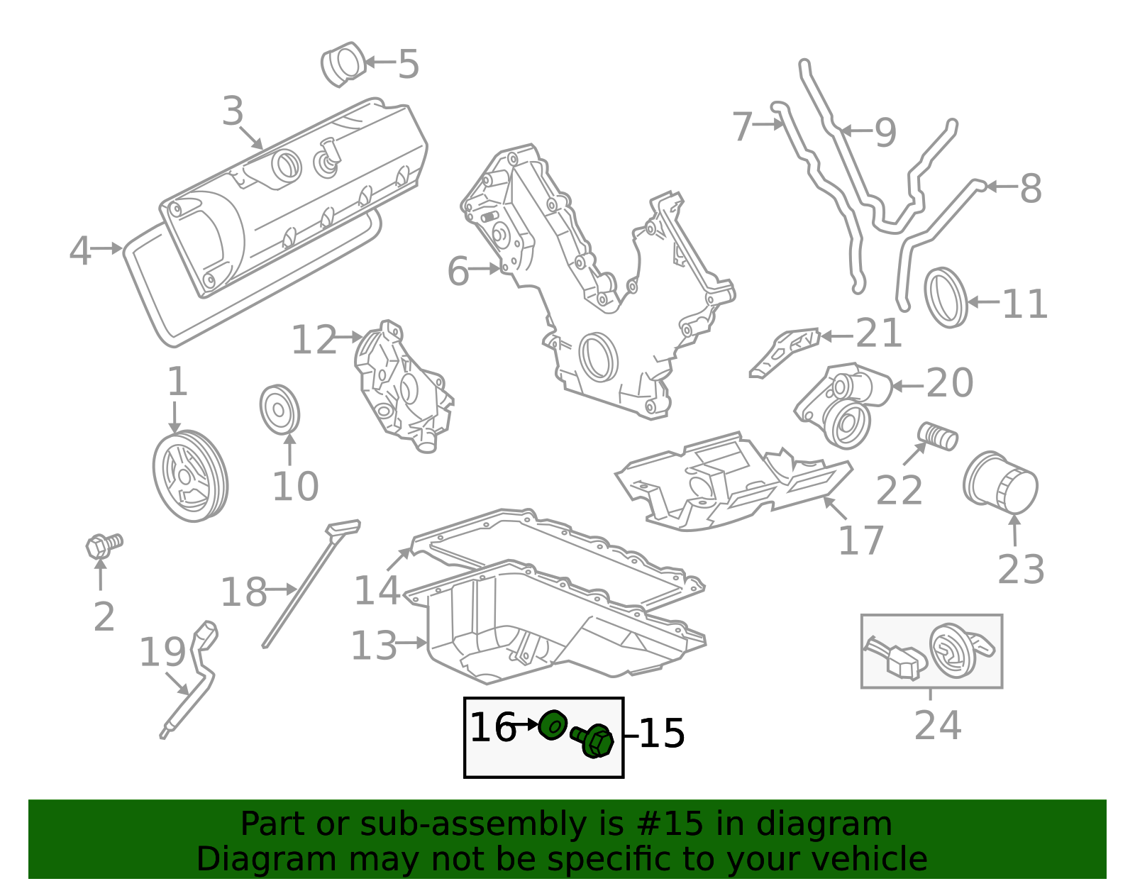 Genuine OEM Ford Part - Engine Oil Drain Plug F75Z-6730-BA | Genuine ...