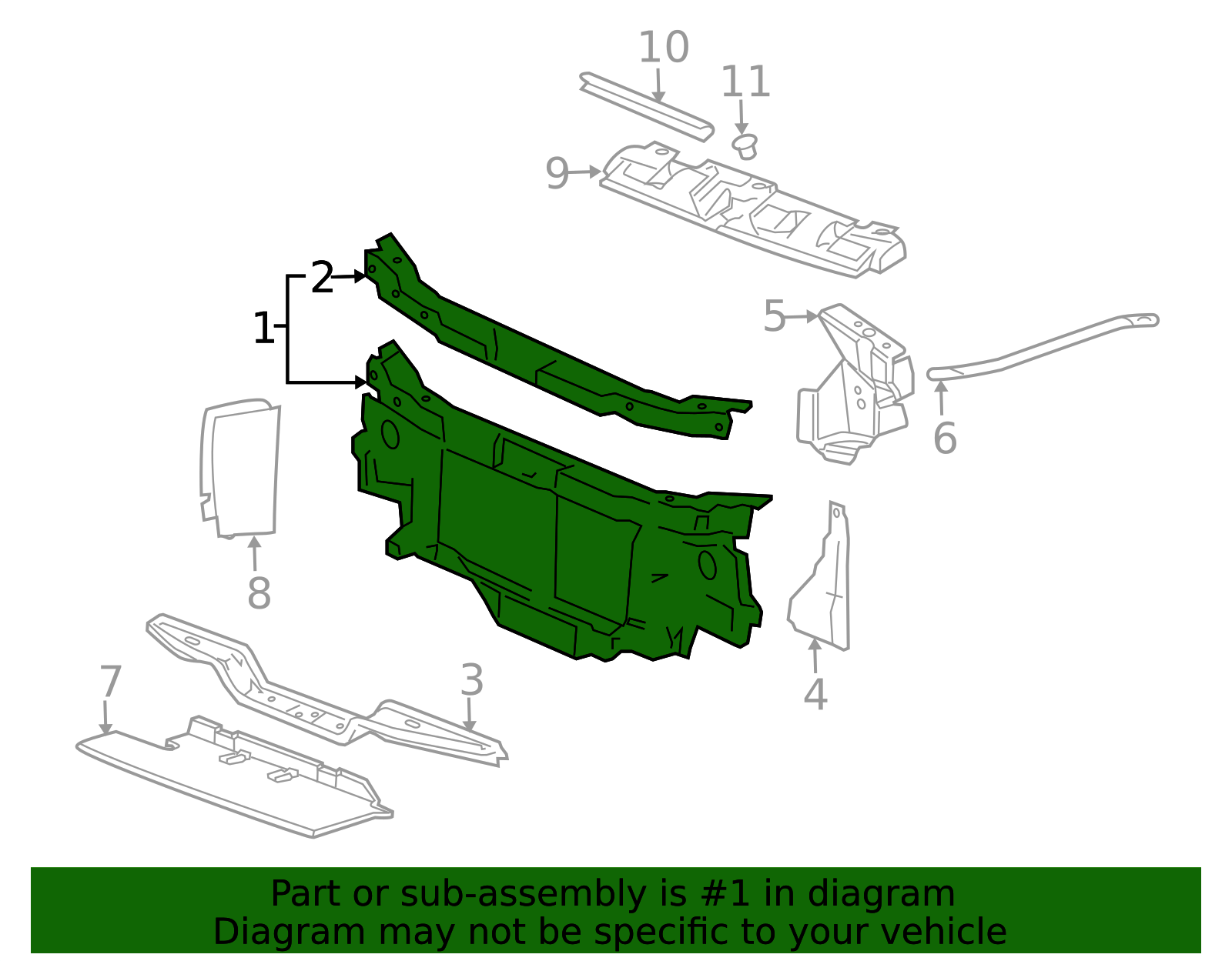 86585776 - Radiator Support | My GM Part