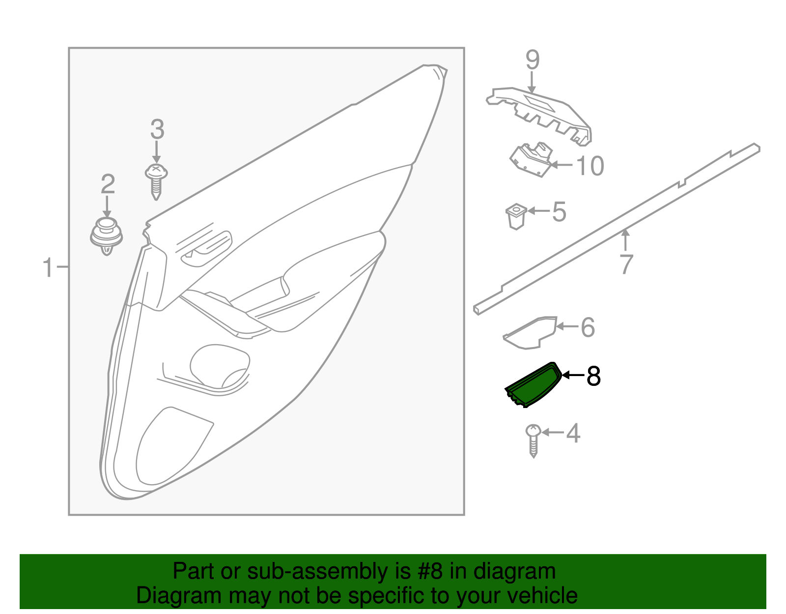 2014-2017 Mazda 6 | Trim Cover | GHR1-68-424A | Mazda Online Parts