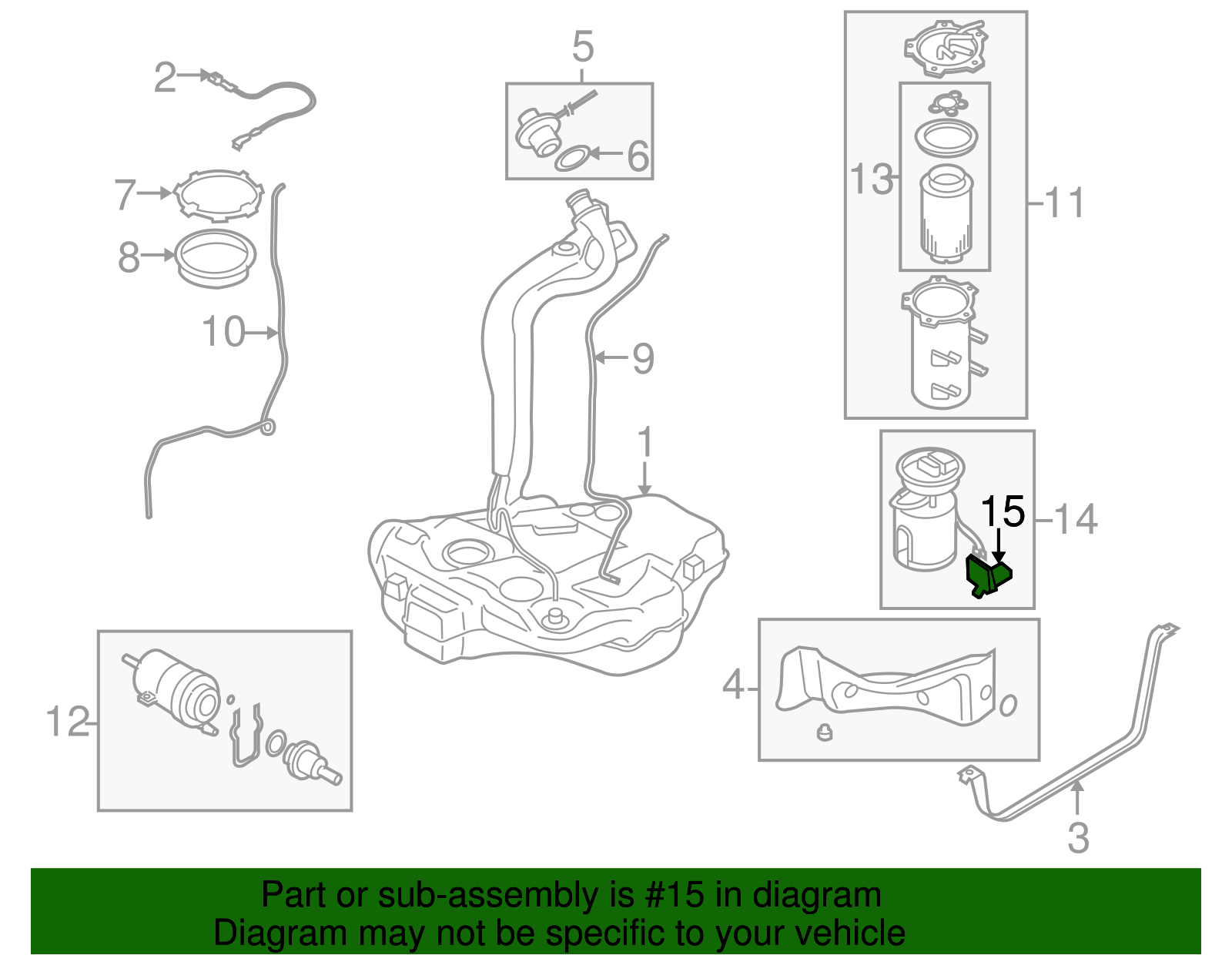 1K0-919-673-K - Fuel Sender And Hanger Assembly 2005-2007 Volkswagen ...