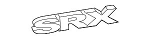 2010-2016 Cadillac SRX Tailgate SRX Emblem 25812833 | Capital Chevy Parts