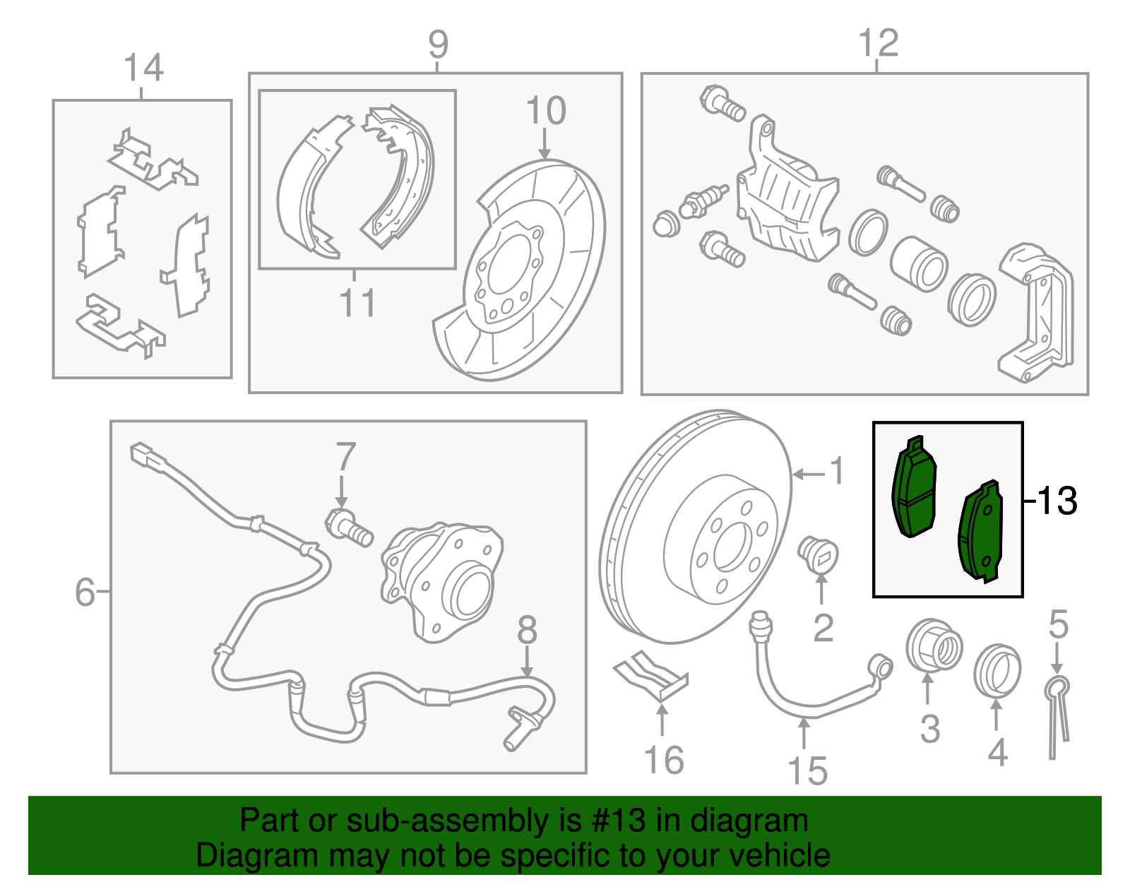 2017-2024 Nissan Armada Disc Brake Pad Set D4060-1LB0B | OEM Parts Online