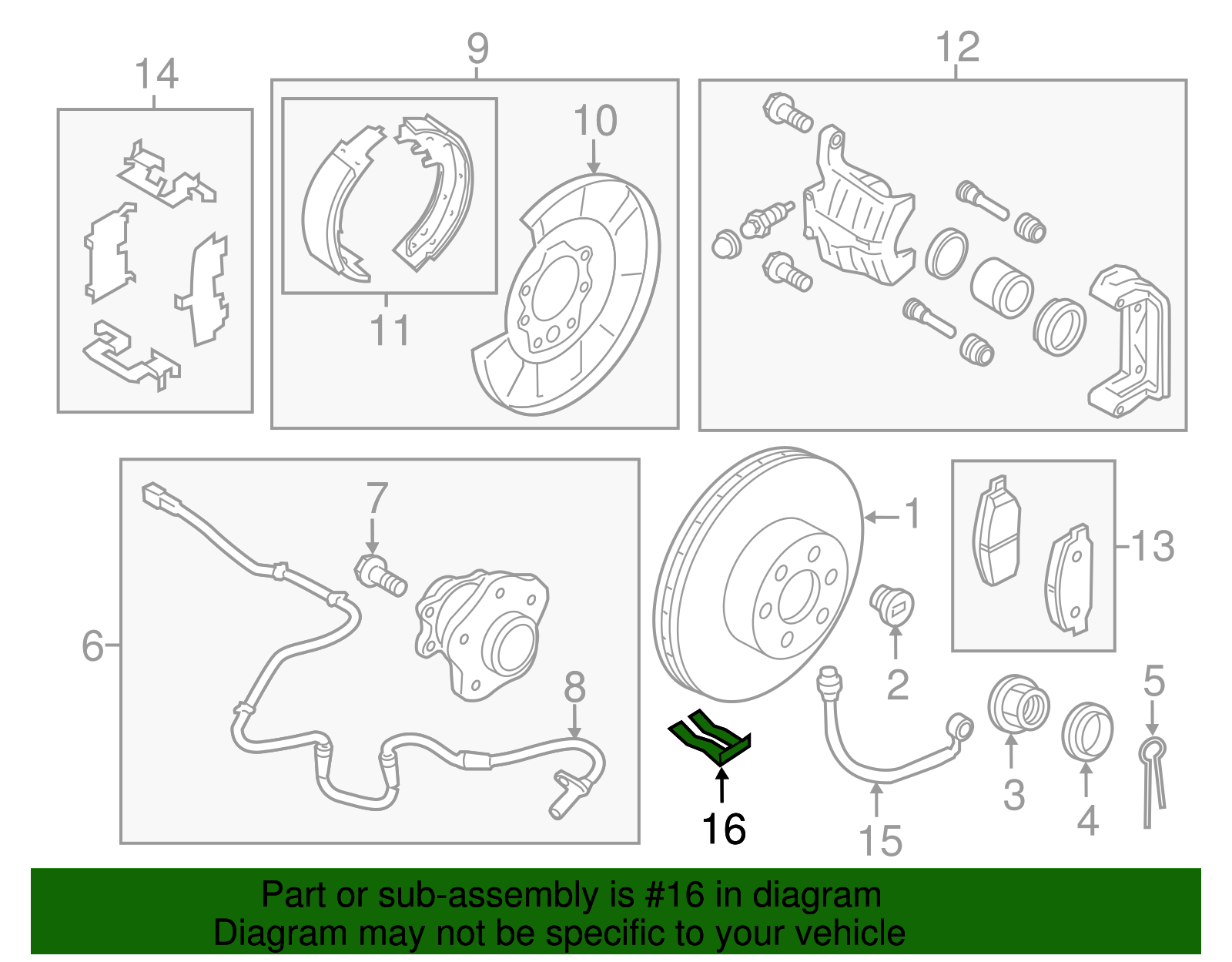 2011-2025 Nissan Brake Hose Clip 46206-2J00A | Parts for Nissans