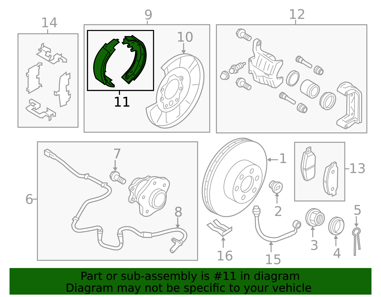 D4060-1LA6B - High-Quality Parking Brake Shoe for 2018-2024 Nissan ...
