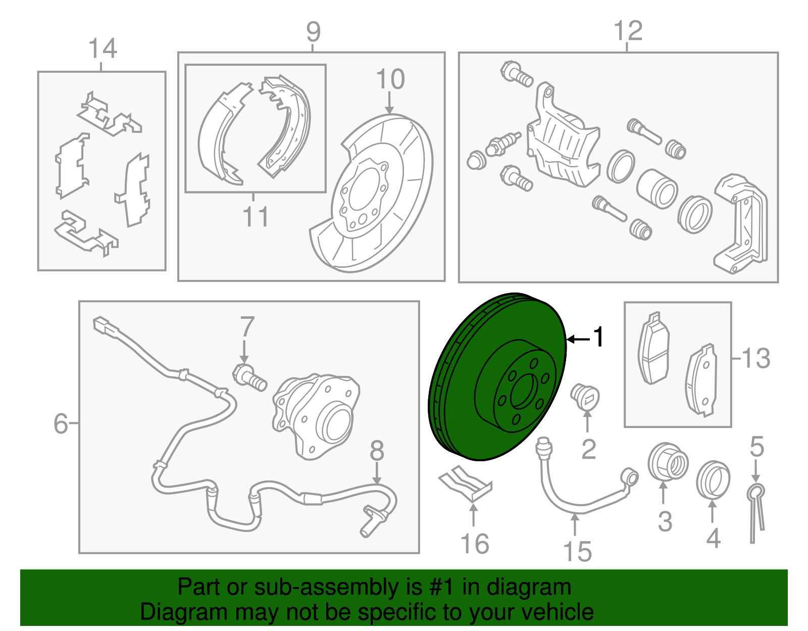 2017-2024 Nissan Armada Rotor 43206-1LB0A | My Nissan Part