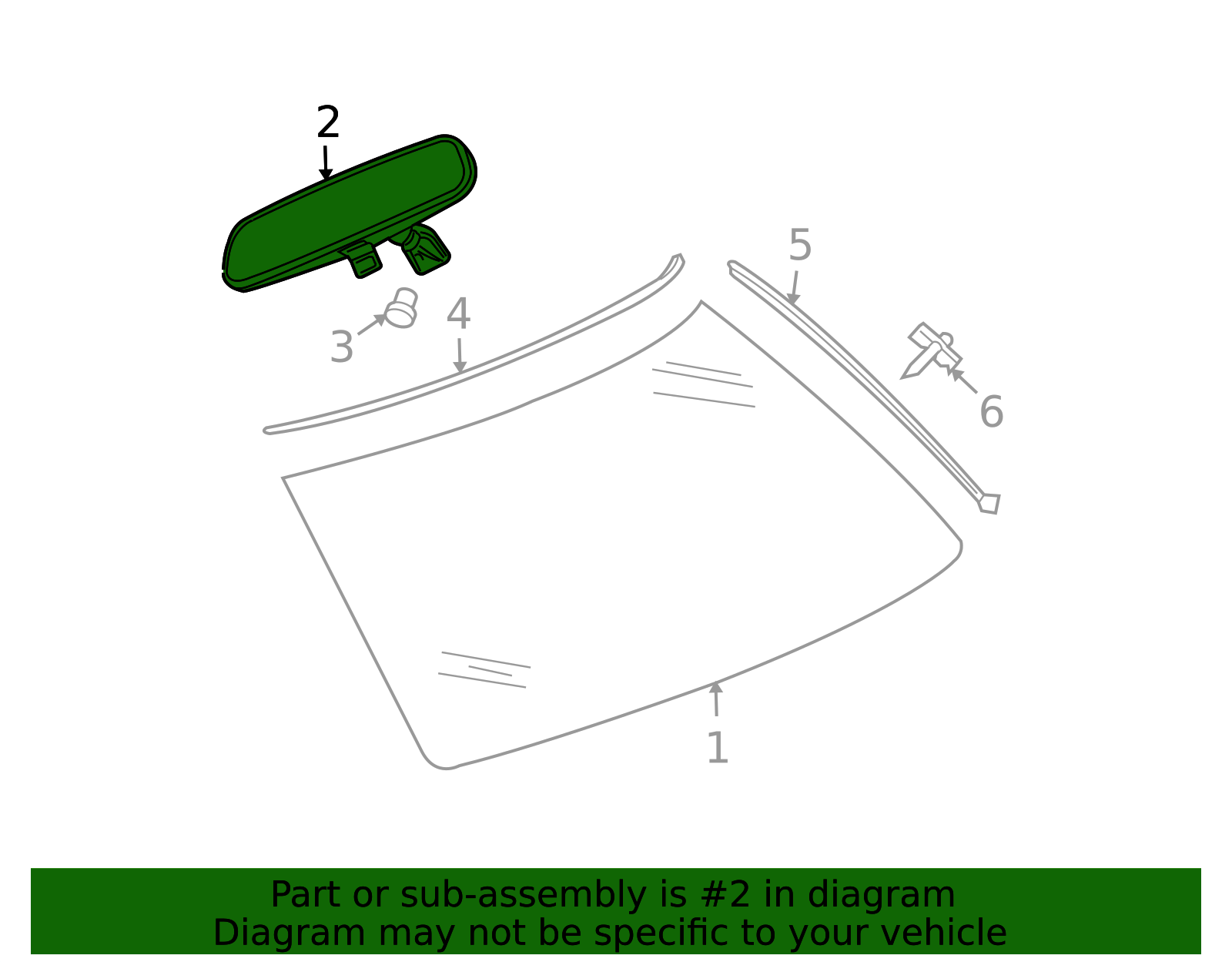 Mirror Inside 55156172AA | Mopar Parts Canada