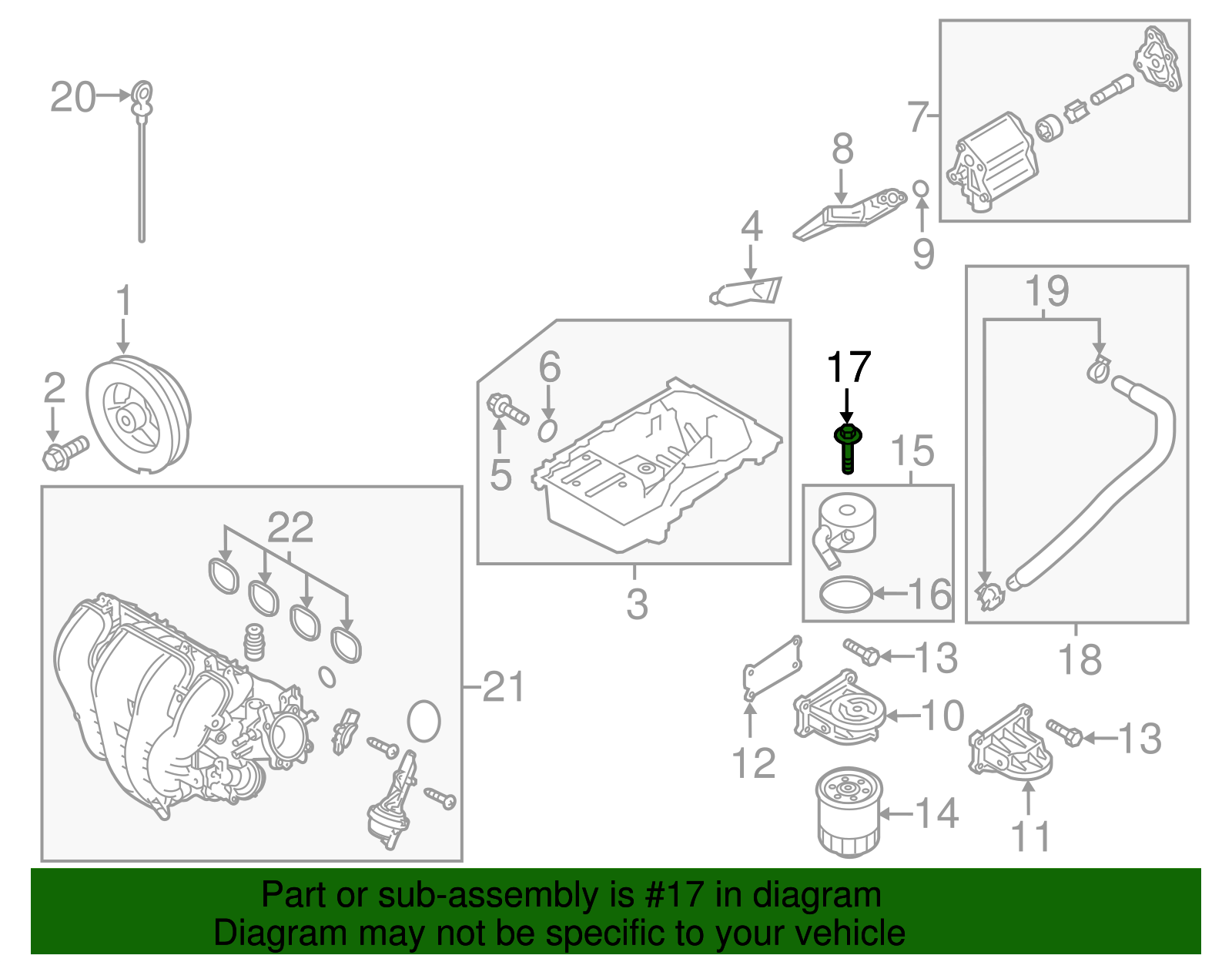 LF9V-14-789 - 2006-2015 Mazda - Oil Cooler Bolt | Mazda Part Direct