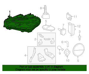 63117317110 - 2014-2019 BMW Composite Headlamp (63-11-7-317-110) | BMW ...