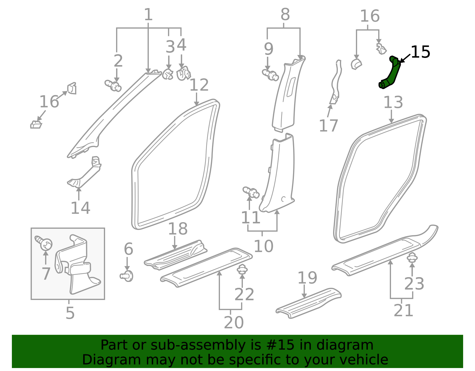 83240-SJC-A01ZC - Interior Grab Bar 2006-2014 Honda Ridgeline | Honda ...