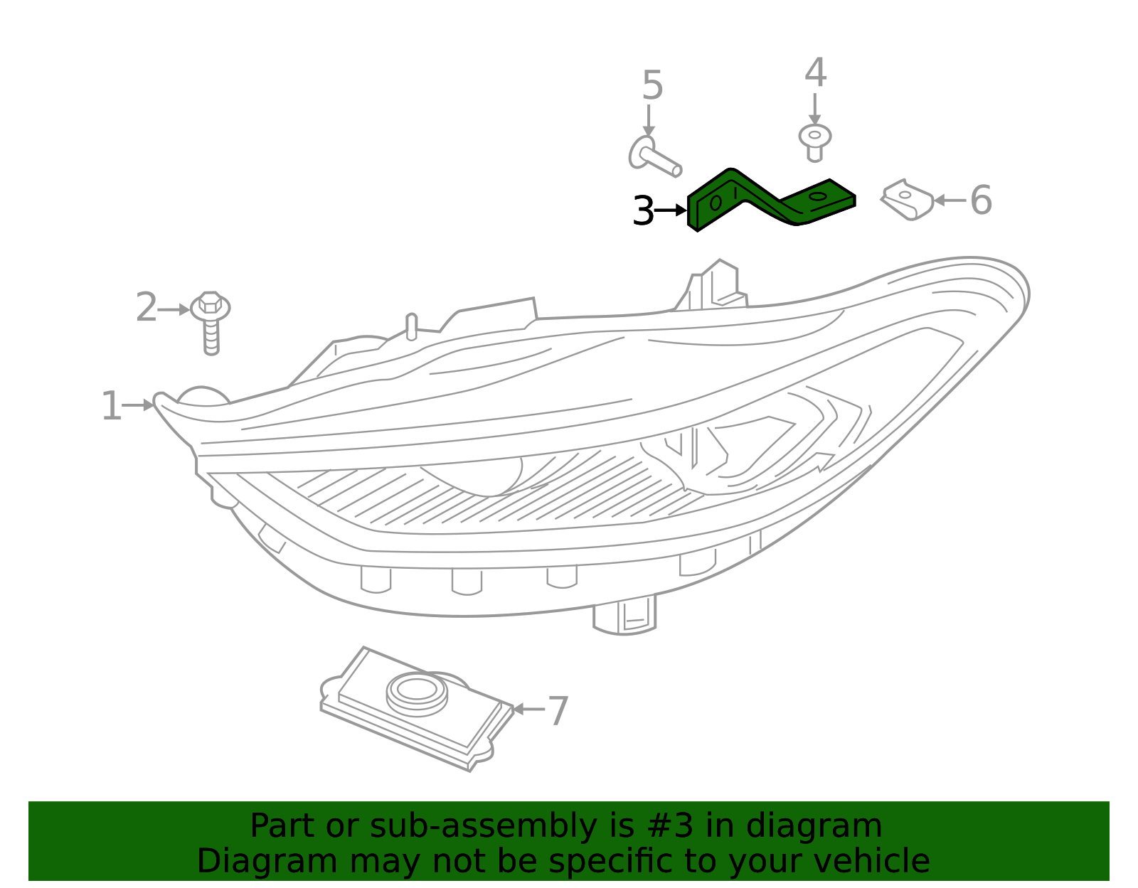 2017-2020 Ford Headlamp Assembly Mount Bracket - Passenger Side (RH ...