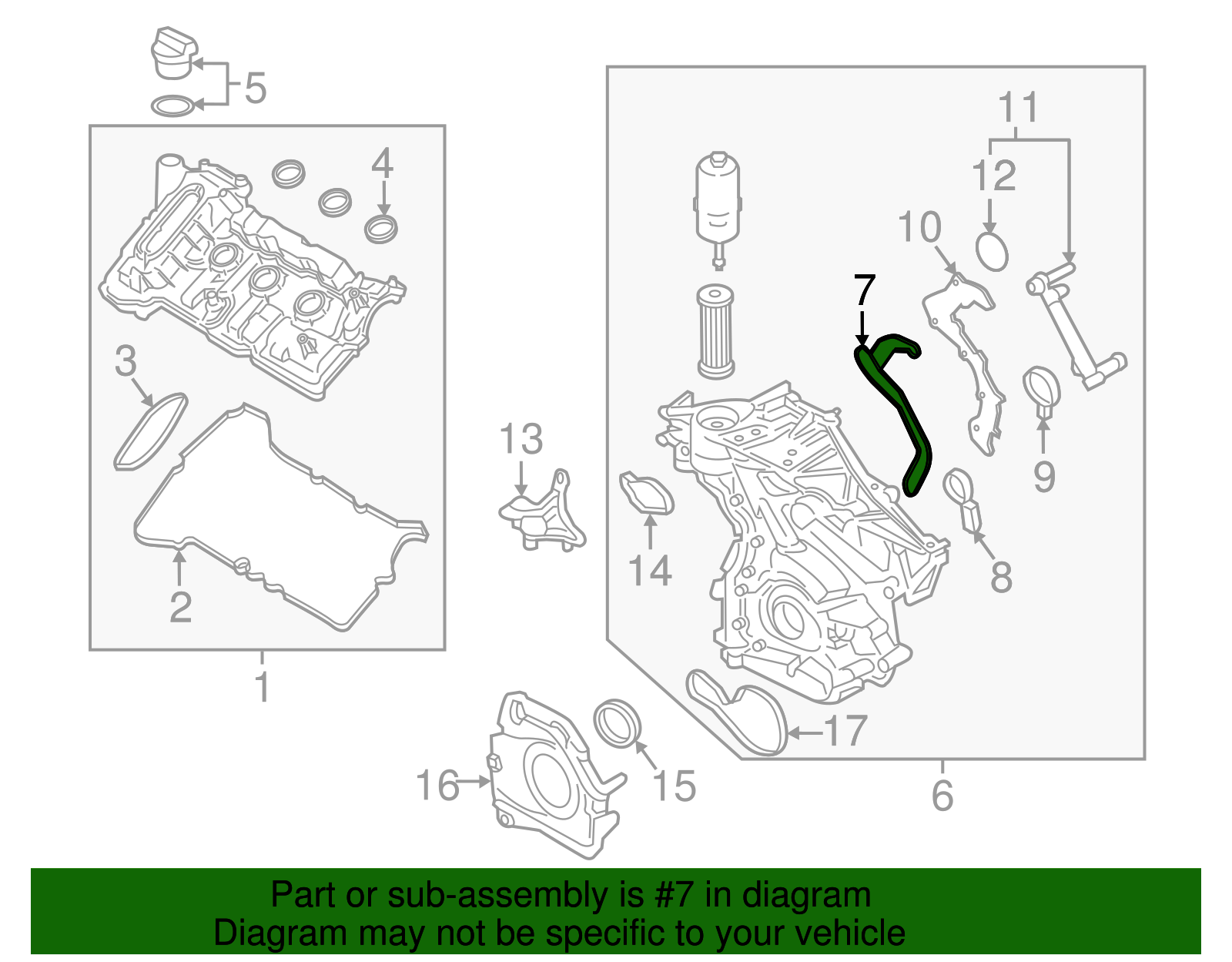 FT4Z-6020-K - Engine Timing Cover Gasket 2015-2025 Ford | Ford Parts Direct