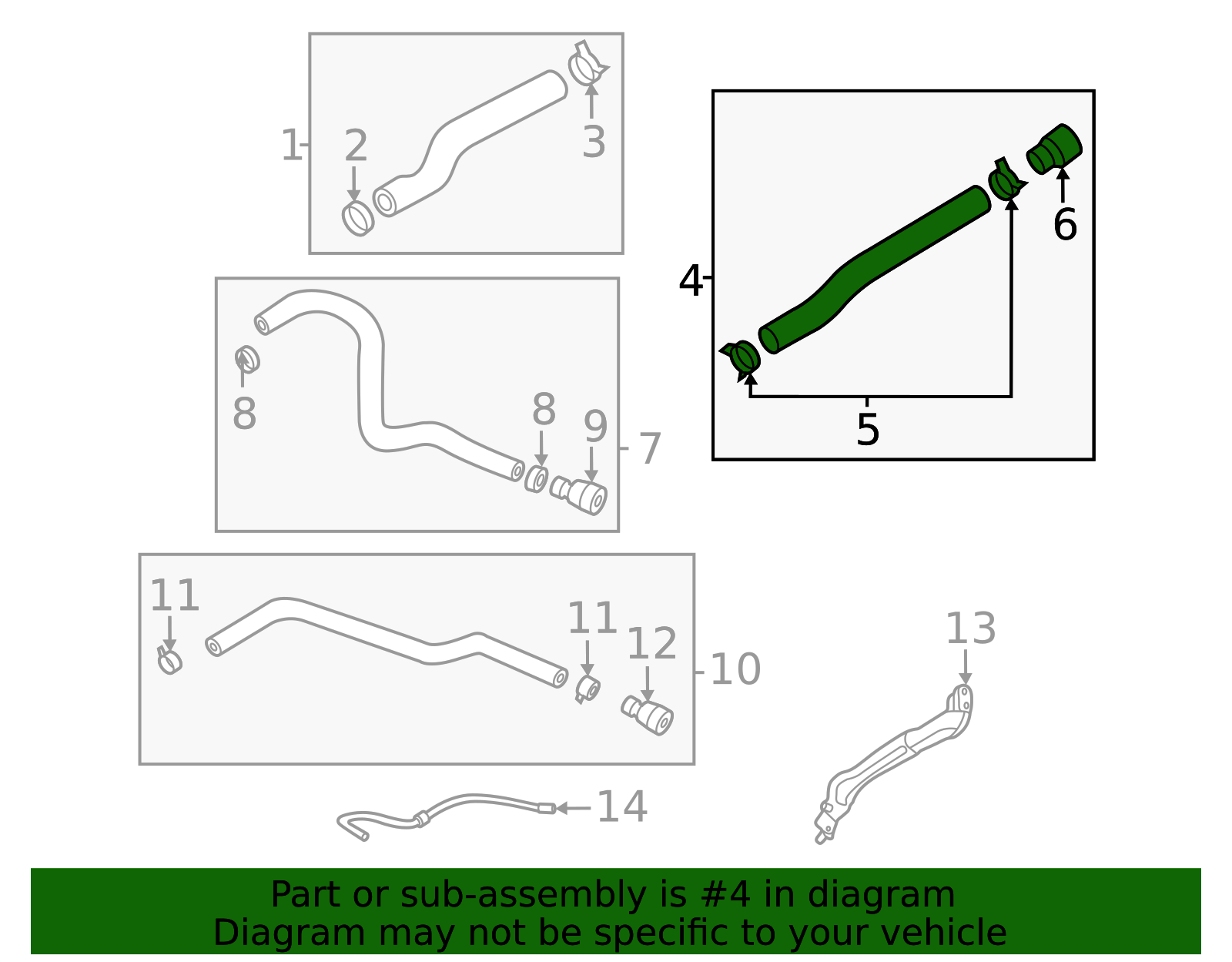 2021-2025 Genesis G80 Lower Hose 25415-T1000 | MotorMotor