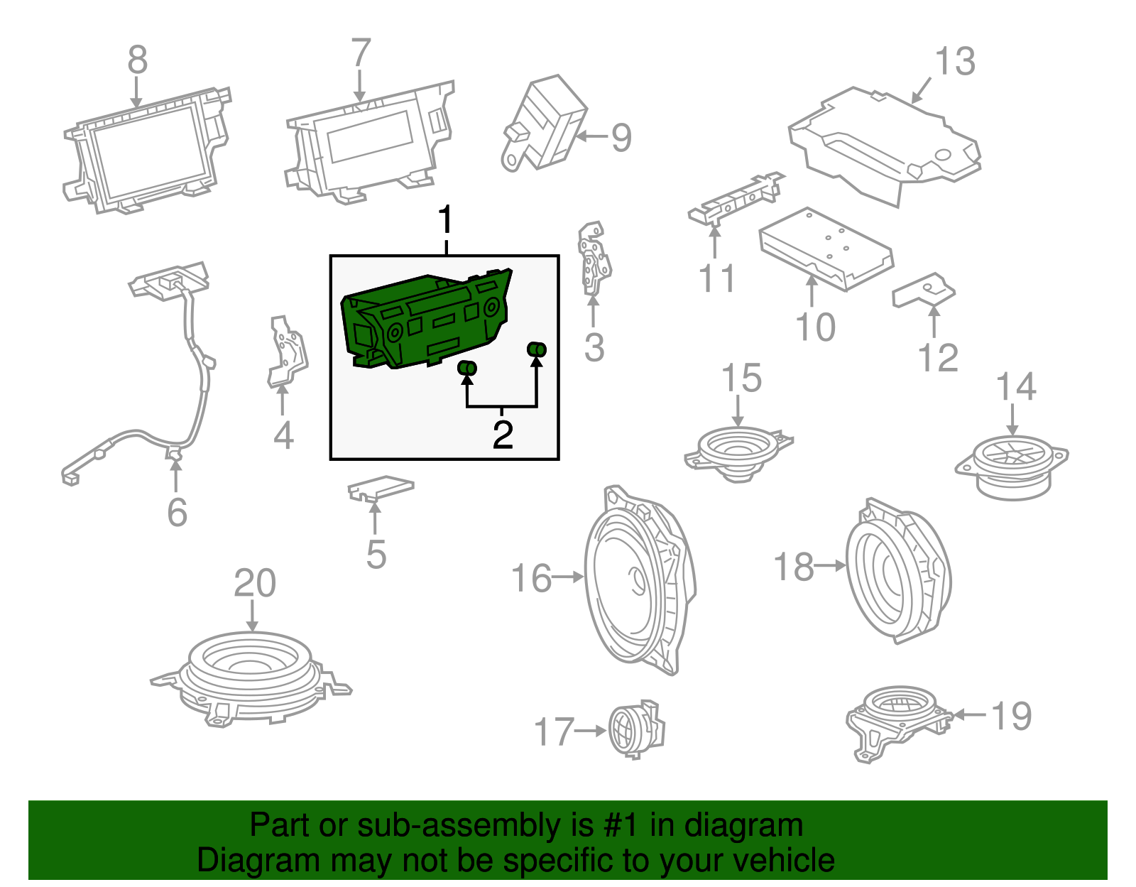2014-2016 Lexus Dash Control Unit 86804-33860 | OEM Parts Online