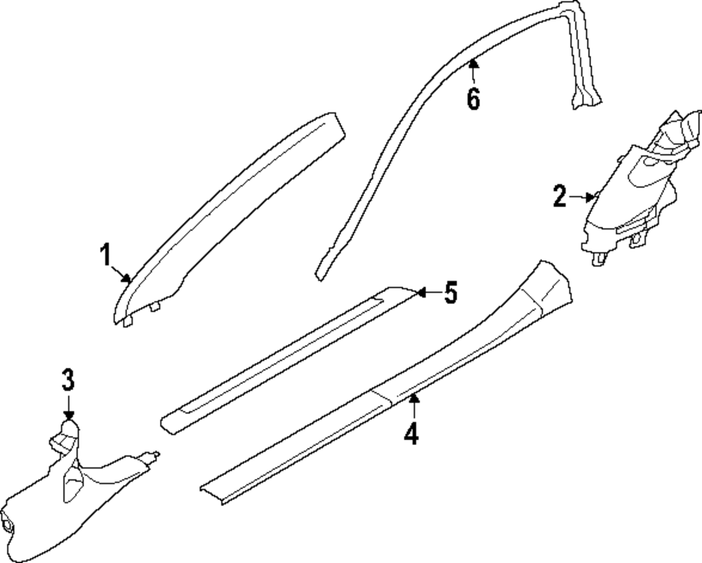2022-2025 Toyota GR86 Upper Weather-Strip SU003-08599 | Toyota Parts Center