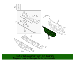 84124-1U050 - Insulator 2011 Kia Sorento | Kia.Parts Store