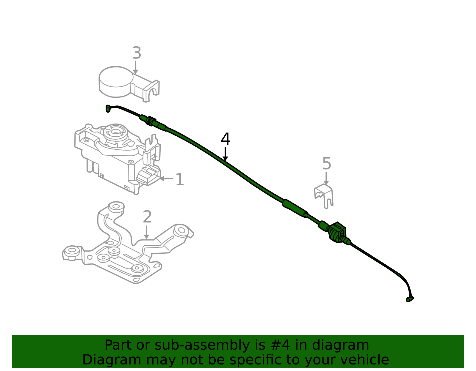 96430-2K000 - Actuator Cable 2010-2011 Kia Soul | Kia.Parts Store