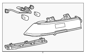 2014-2015 Chevrolet Camaro Rear Driver Side Stop Lamp 23256981 ...