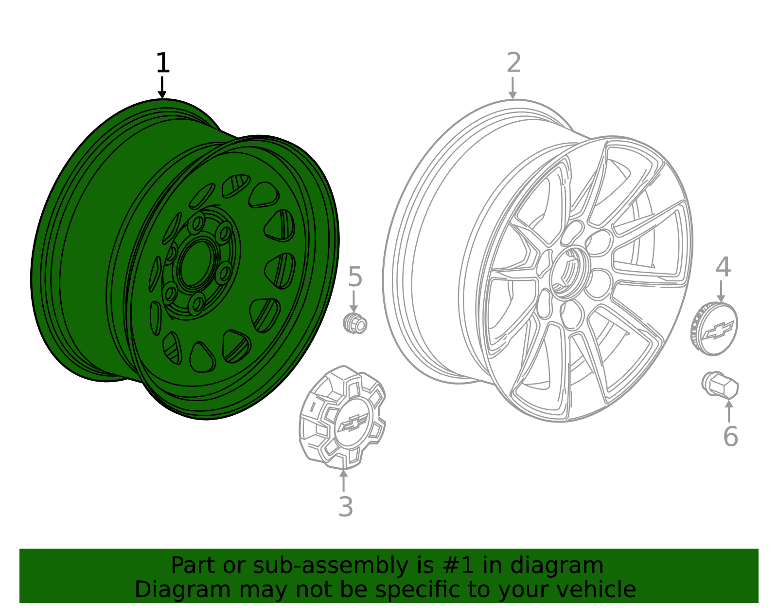 85157261 - Wheel, Alloy | Partners Chevy