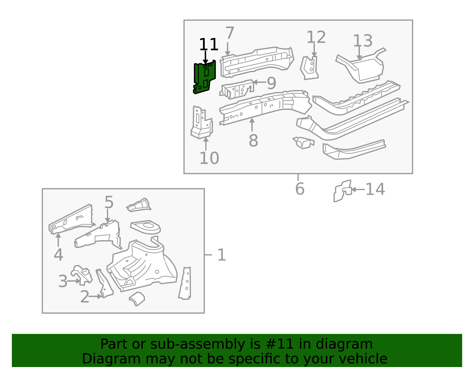 57113-0R010 - Rail Extension 2006-2018 Toyota RAV4 | Find Vintage Parts