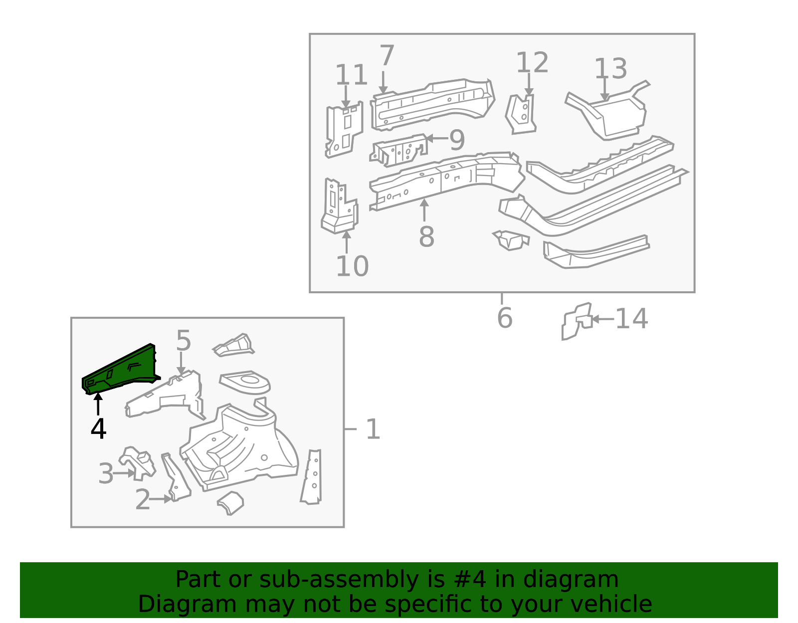 2006-2018 Toyota RAV4 Upper Rail 53708-0R010 | Toyota Parts Center